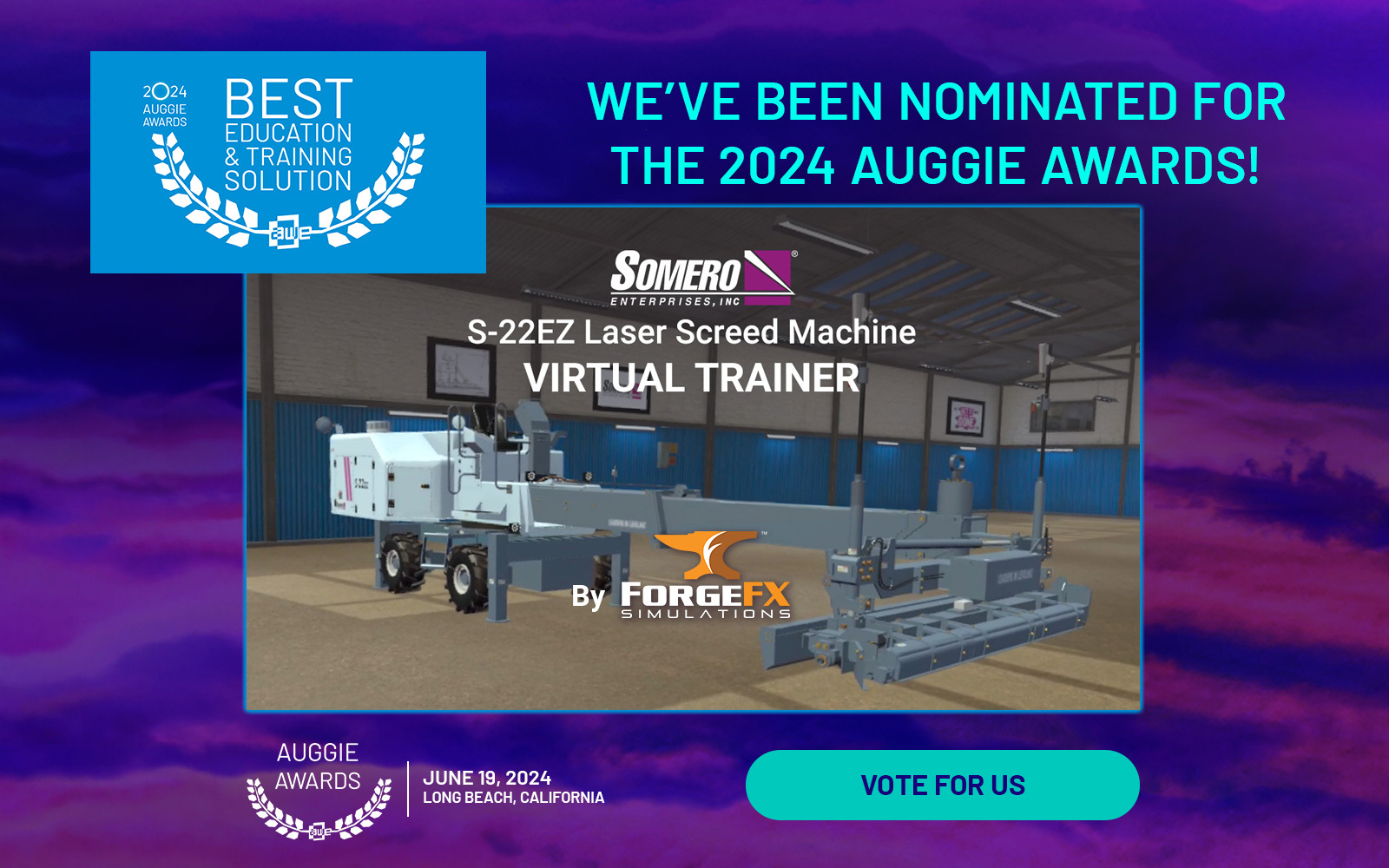 ForgeFX-Simulations-Somero-Enterprises-Auggie-Awards-2024 - ForgeFX Simulations