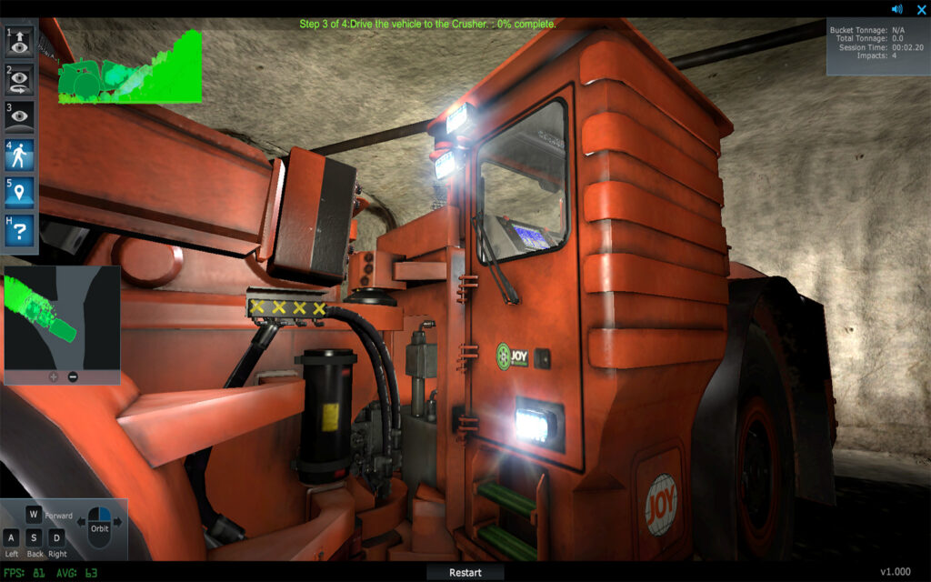 Industrial Equipment Training Simulator, Komatsu Mining