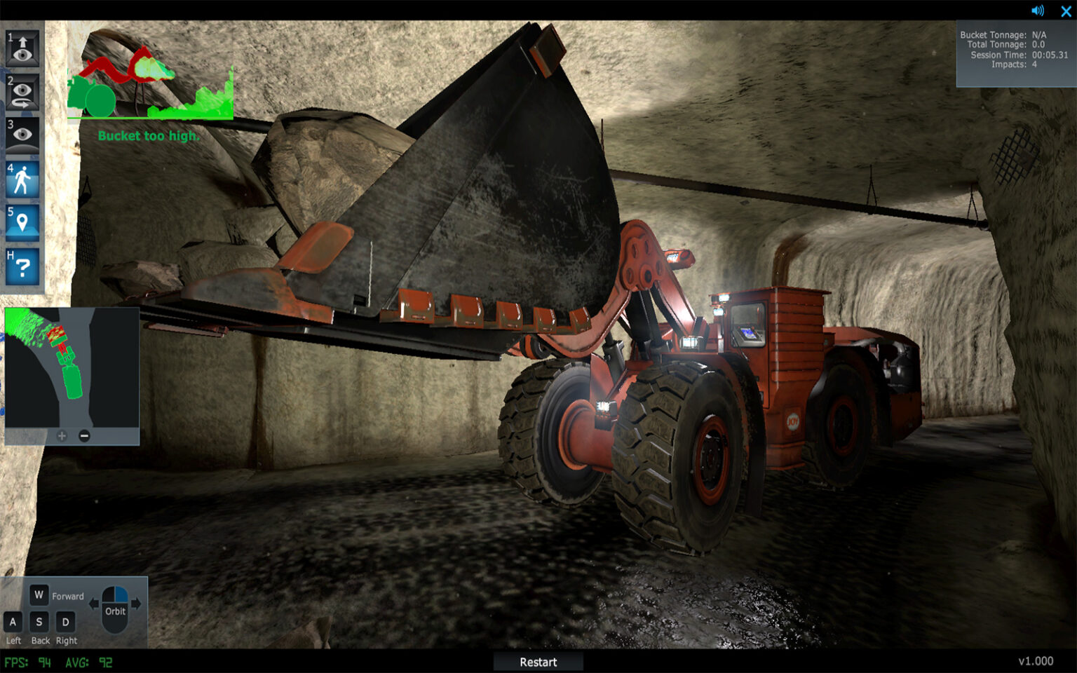 Industrial Equipment Training Simulator, Komatsu Mining
