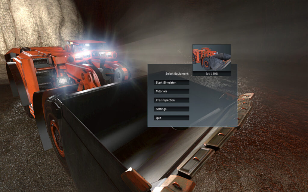 Industrial Equipment Training Simulator, Komatsu Mining