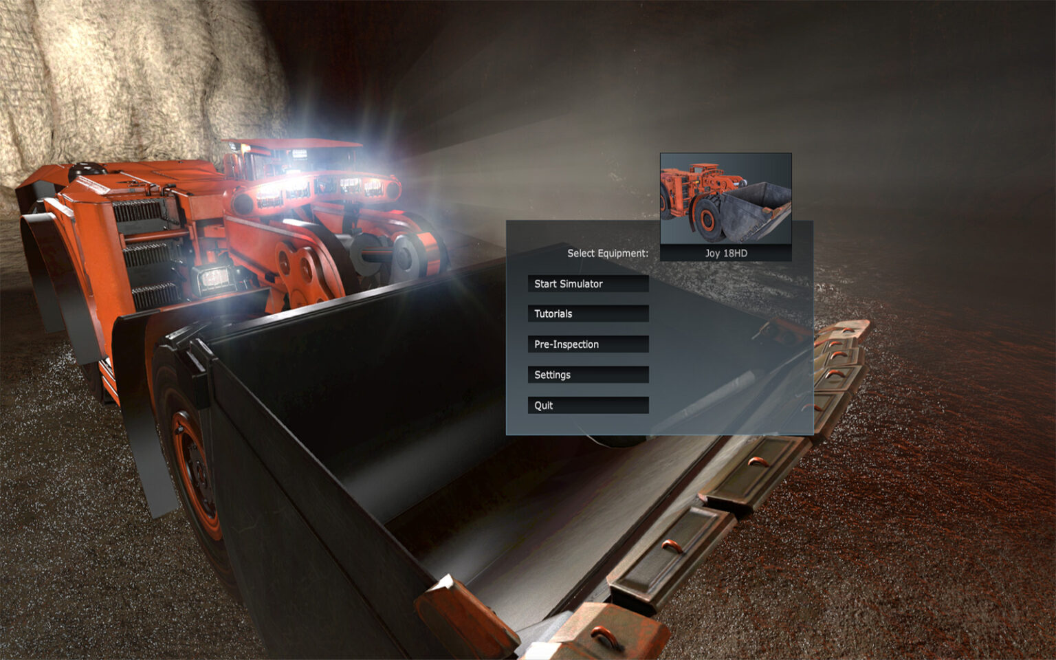 Industrial Equipment Training Simulator, Komatsu Mining